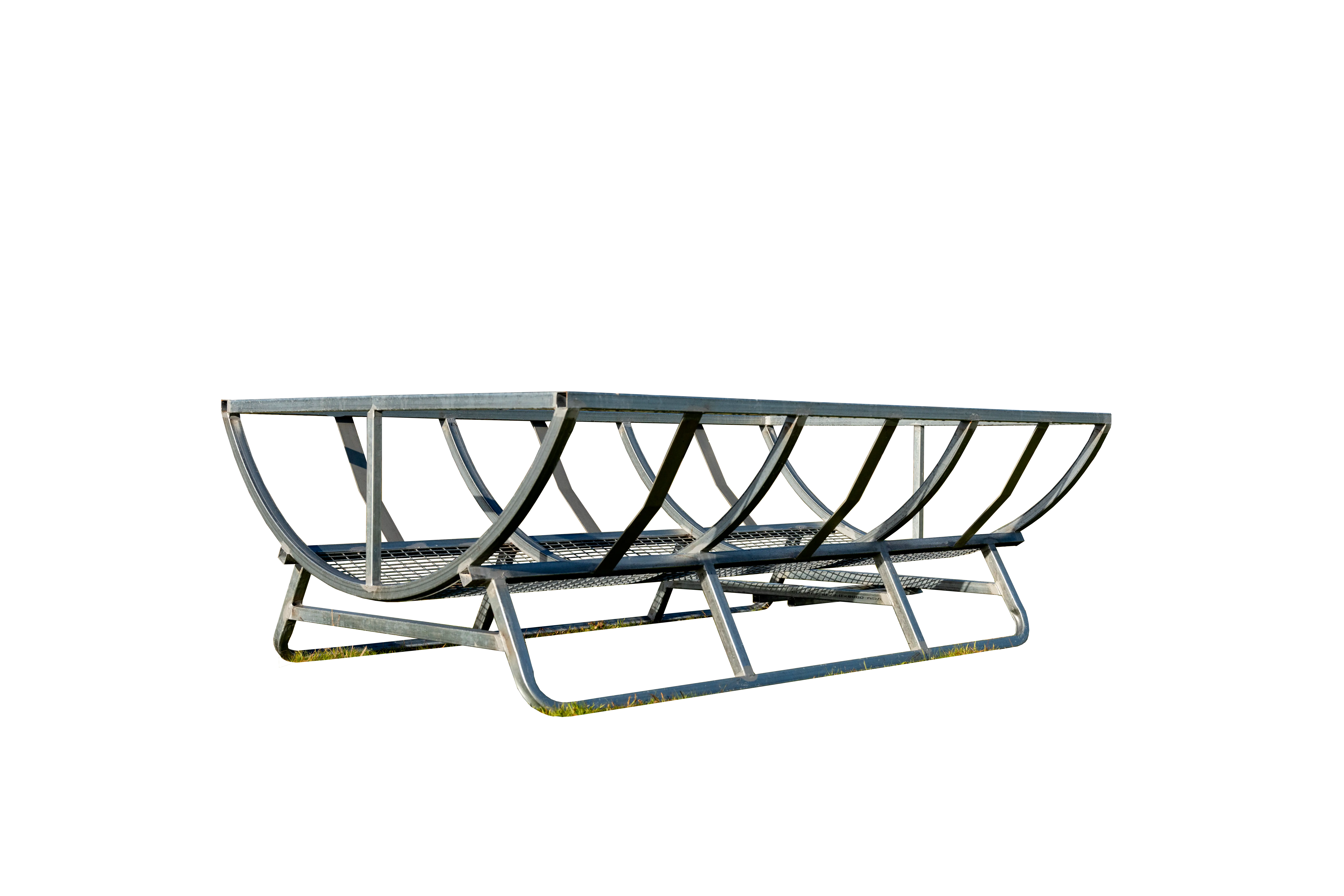 Durable Double Round Feeder with Mesh Bottom
